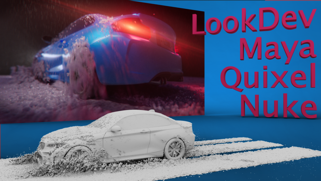 LookDev Maya / Quixel / Nuke - Lune, freelance graphisme & formation